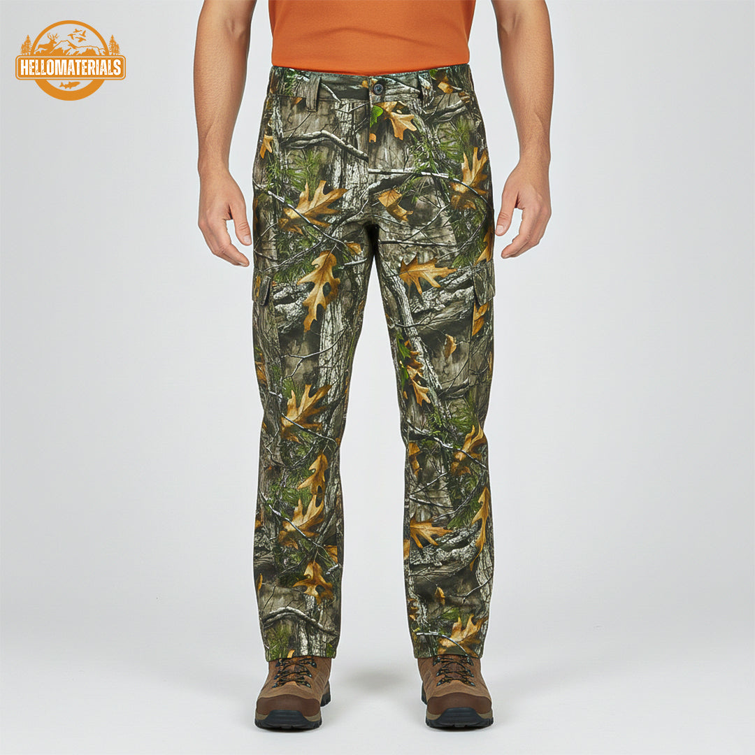 Hellomaterials Softshell Hunting Pants | Waterproof Fleece Lined Trousers